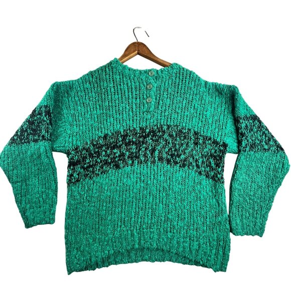 One Step Ahead | Sweaters | Vtg One Step Up Sweater Womens Medium Green ...